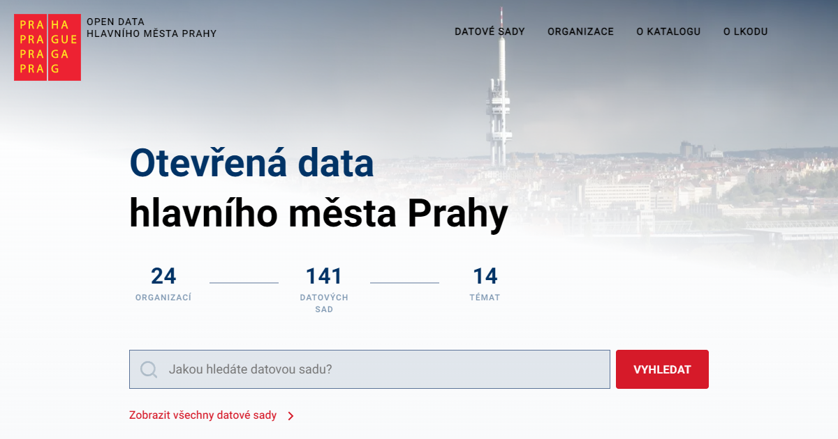 Otevřená data hlavního města Prahy
